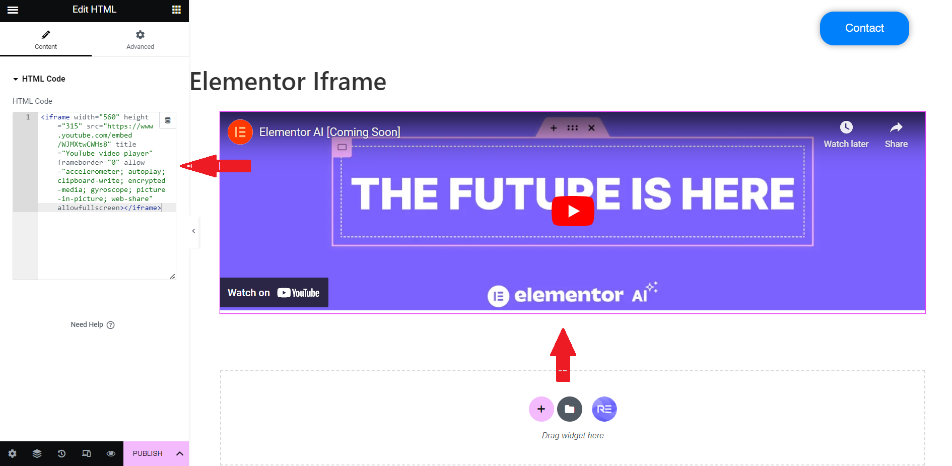 How To Embed Elementor Iframe Widget In Web Pages Dxarslan