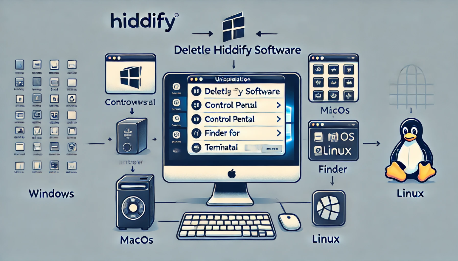 How to Delete Hiddify - dXarslan